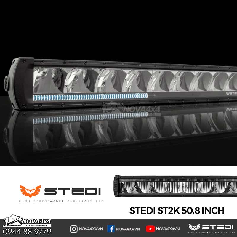 Đèn LED Bar nóc STEDI 50" Curved ST2K | LED bar kính lái xe bán tải