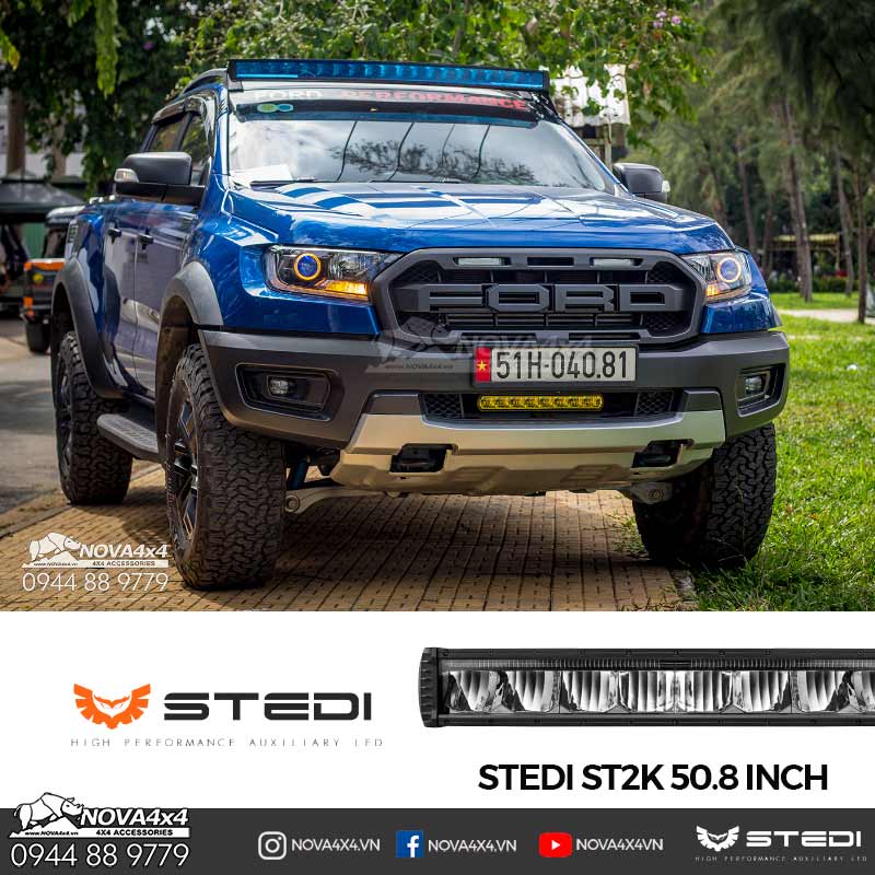 Đèn LED Bar nóc STEDI 50" Curved ST2K | LED bar kính lái xe bán tải
