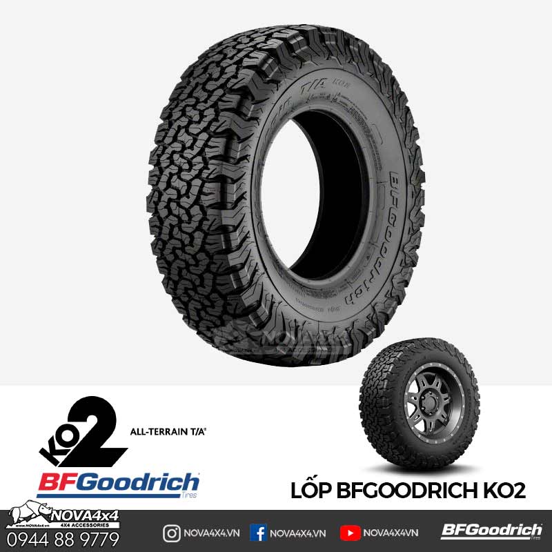 Lốp gai đa địa hình BFGoodrich 285/65R18 - Nhập khẩu Hoa Kỳ