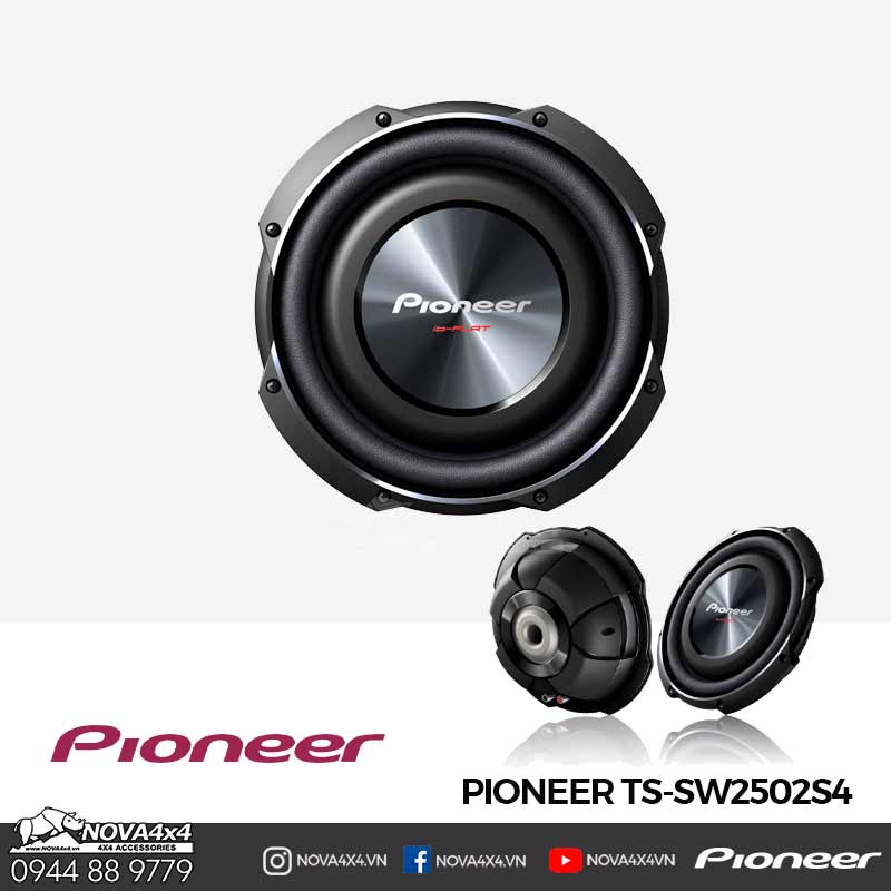 Loa Subwoofer Pioneer TS-SW2502S4 | Loa siêu trầm gầm ghế xe hơi