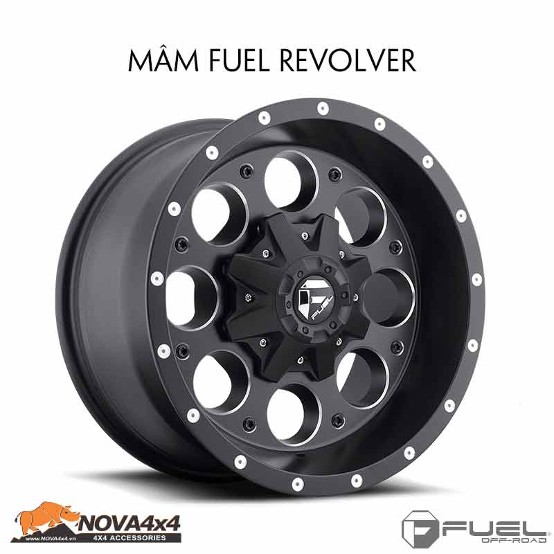 Mâm Fuel One Piece Revolver D525 Size 18" Offset -12 - Nova4x4