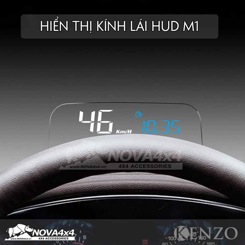 Hiển thị thông tin lên kính lái HUD Kenzo M1 - Loại gương lật
