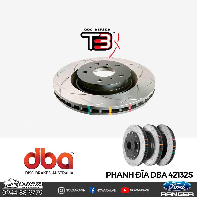 Phanh đĩa Ford Ranger - Mazda BT50 thương hiệu DBA 4000 Australia
