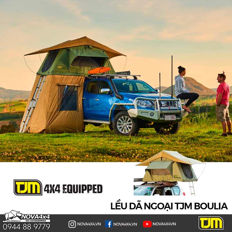 Lều trên nóc xe TJM Boulia Roof Top Tent (240 X 140 X 130 cm)