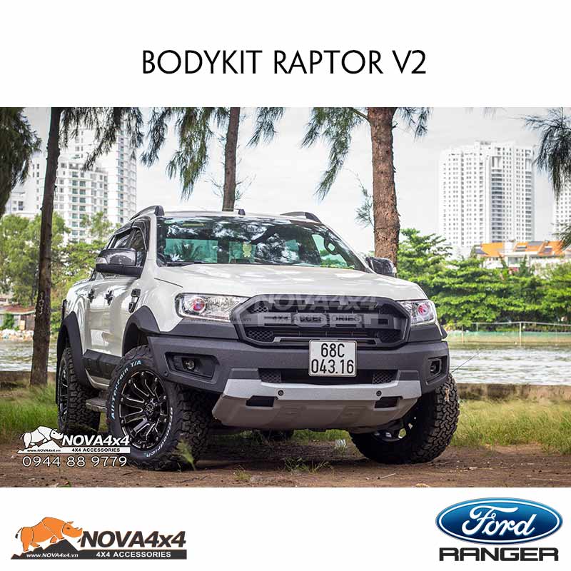Bodykit Raptor 2019 cho bán tải Ford Ranger WildTrak 2015+