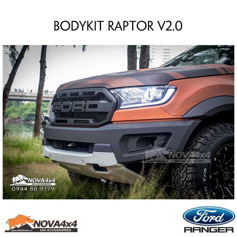 Bodykit Raptor 2019 cho bán tải Ford Ranger WildTrak 2015+