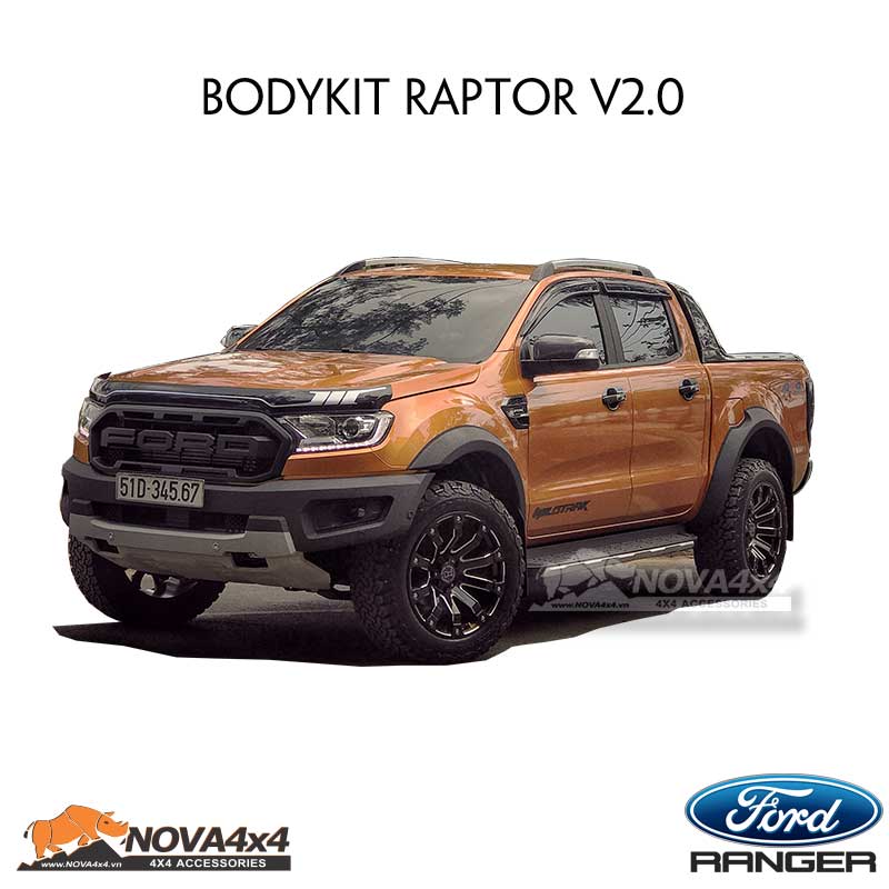 Bodykit Raptor 2019 cho bán tải Ford Ranger WildTrak 2015+