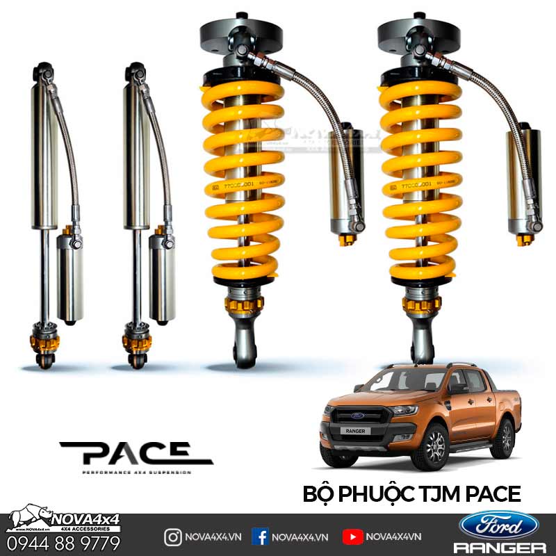 Phuộc TJM Pace Performance Shocks cho Ford Ranger / Mazda BT50