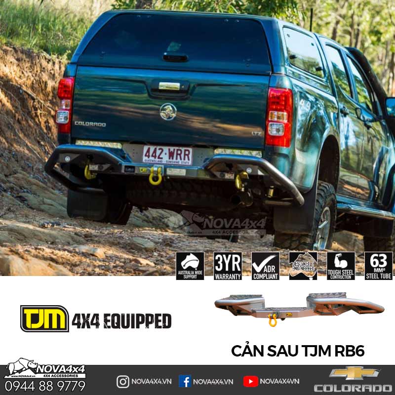 Cản sau TJM cho Colorado (2012 ON) và Isuzu D-Max (2011 ON)