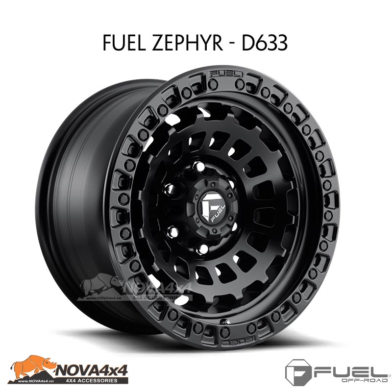 Mâm Fuel Zephyr D633 cho các dòng bán tải Ranger Raptor - XLT - XLS...