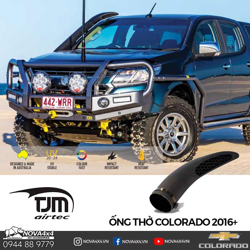 Ống thở TJM cho Colorado - Ống hút gió xe ô tô - Nhập khẩu Australia