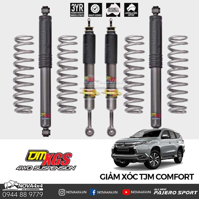 Bộ Phuộc TJM XGS Comfort Option - Giảm xóc Pajero Sport êm ái nhất