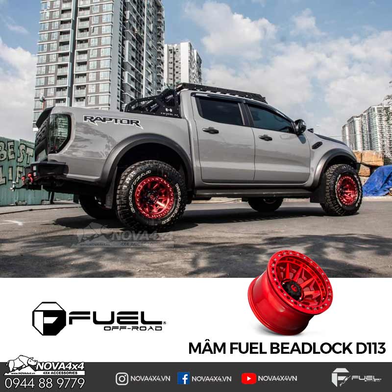 Mâm độ Fuel Covert Beadlock D113 - Dòng mâm đắt giá nhất từ Mỹ