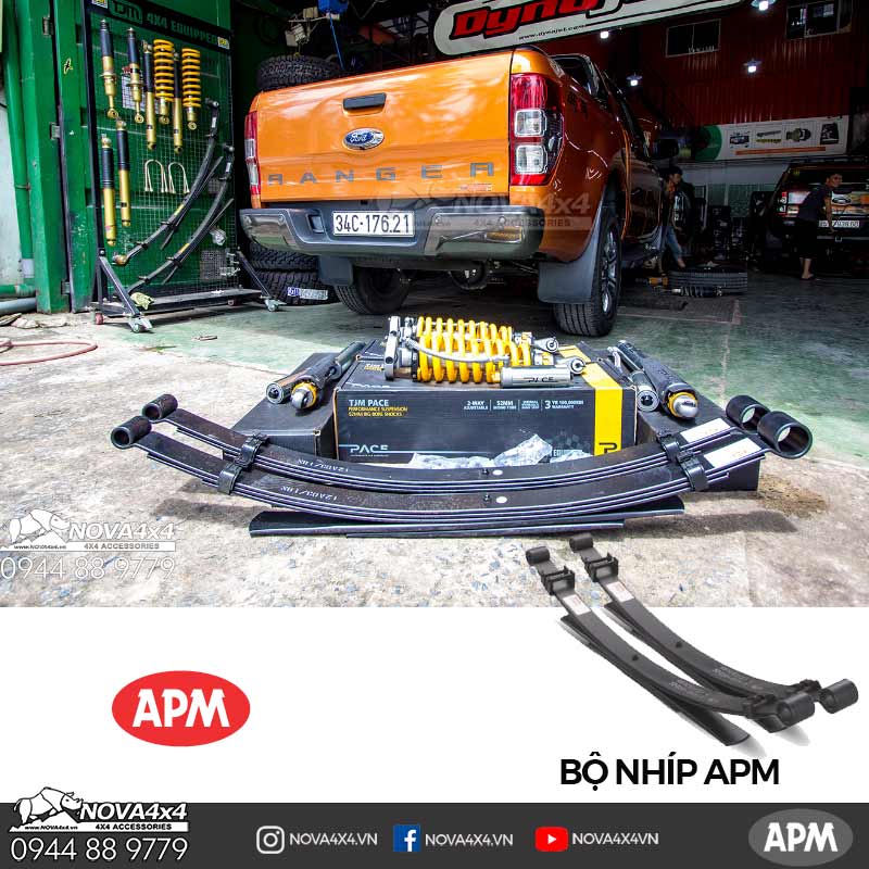 Bộ Nhíp APM và phụ kiện cho xe bán tải - Xuất xứ Malaysia