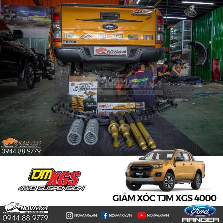 Phuộc TJM XGS cho Ford Ranger 2019 PX3 Bi Turbo 2.0
