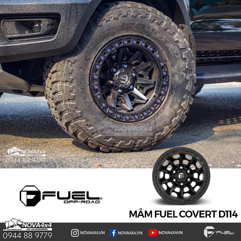 Mâm Beadlock Covert D114 dành cho các dòng xe Bán tải & SUV