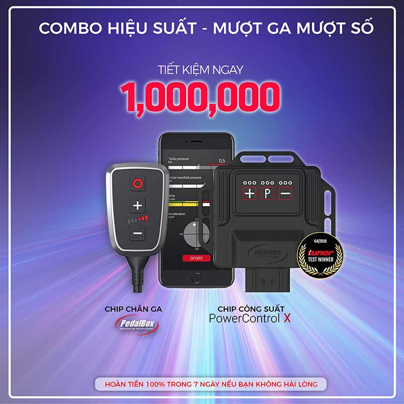 Combo 1: Mượt ga mượt số với cặp đôi Chip Tuning từ DTE Systems