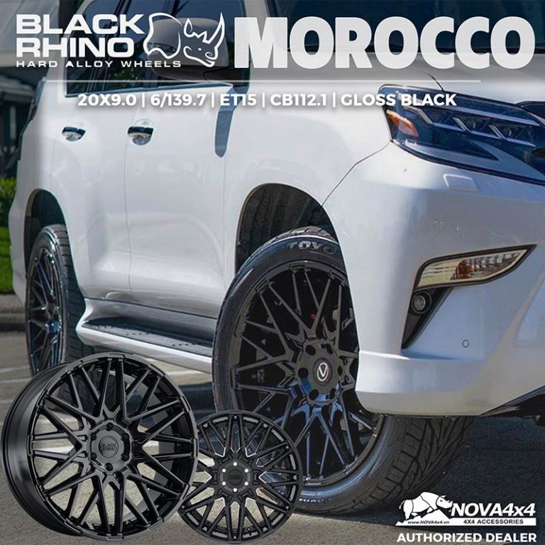 Mâm Black Rhino Morocco 20x9.0 - Tinh tế và sang trọng