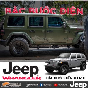 Bậc bước điện tự động E-Board X3 cho Jeep Wrangler JL 2018+