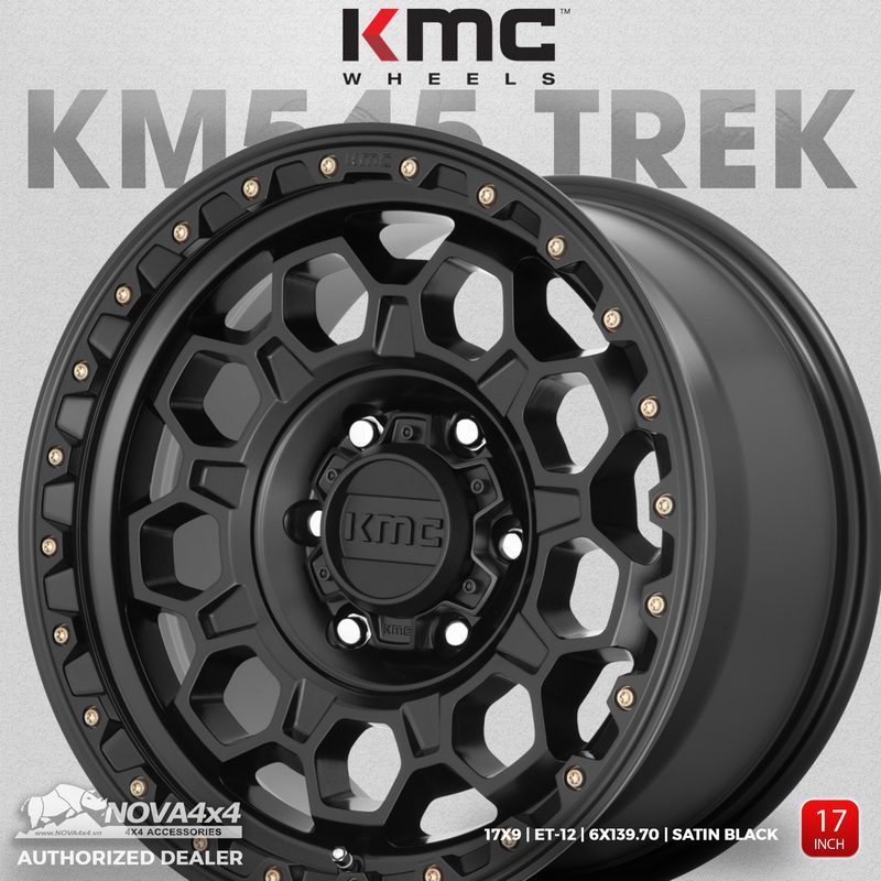 Mâm KMC KM545 TREK | Thiết kế đỉnh cao cho các dòng xe 4WDs