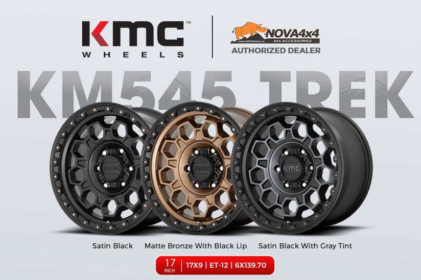 Mâm KMC KM545 TREK | Thiết kế đỉnh cao cho các dòng xe 4WDs
