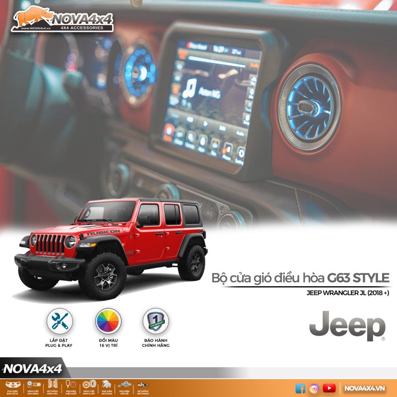 Đồ chơi & phụ kiện Jeep Wrangler & Gladiator - Độ JEEP tới Nova