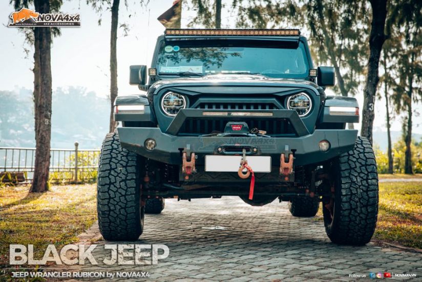Bản độ Black Jeep Wrangler cực ngầu từ cao nguyên Đắk Lắk - Nova4x4