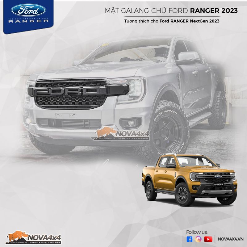 FORD RANGER XLS 2023 - Nova4x4