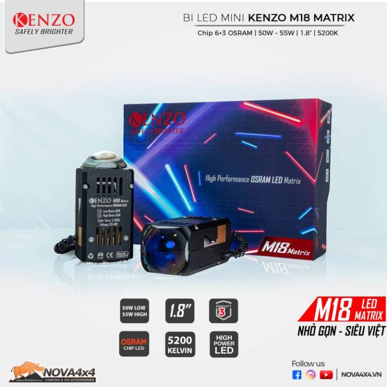 Bi Led Mini 1.8" Kenzo M18 Matrix - Nova4x4