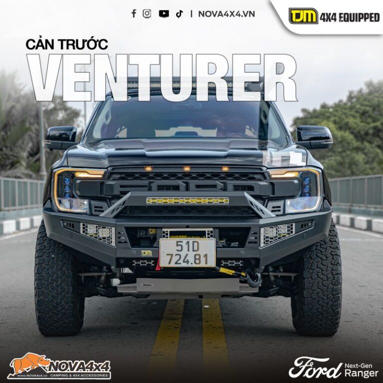 Thanh Top Hoop tương thích cản TJM Venturer Ford Ranger 2023
