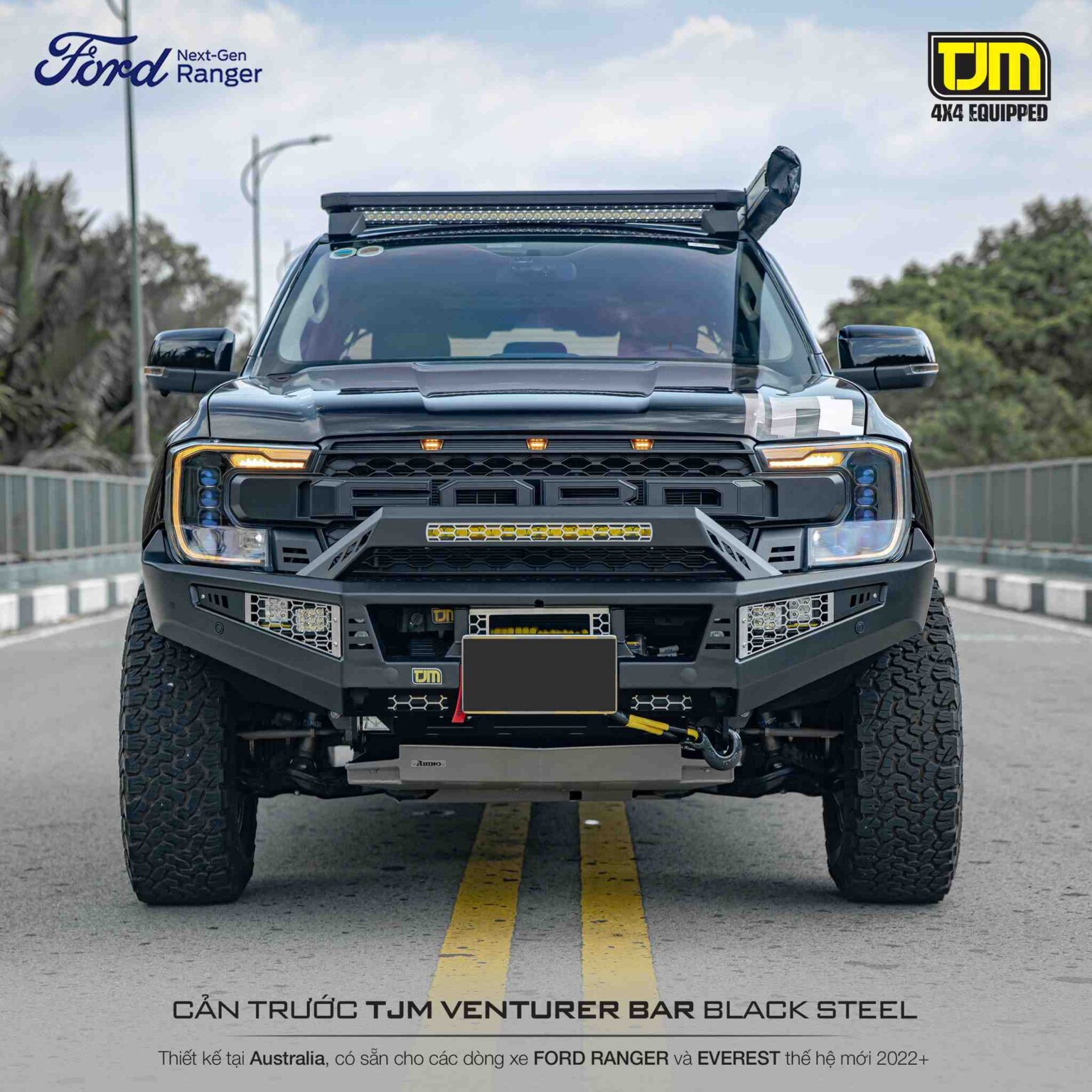 Cản TJM Venturer Bar màn nâng cấp hoàn hảo cho Ranger Next-Gen