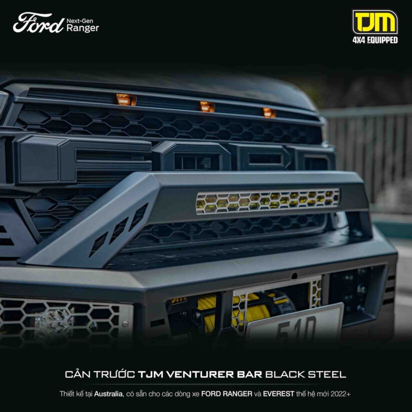 Cản TJM Venturer Bar màn nâng cấp hoàn hảo cho Ranger Next-Gen