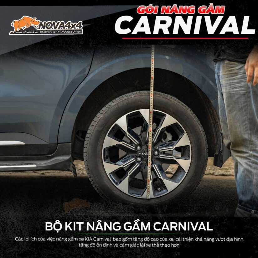 Giới thiệu SET giảm xóc nâng gầm cho dòng xe KIA Carnival
