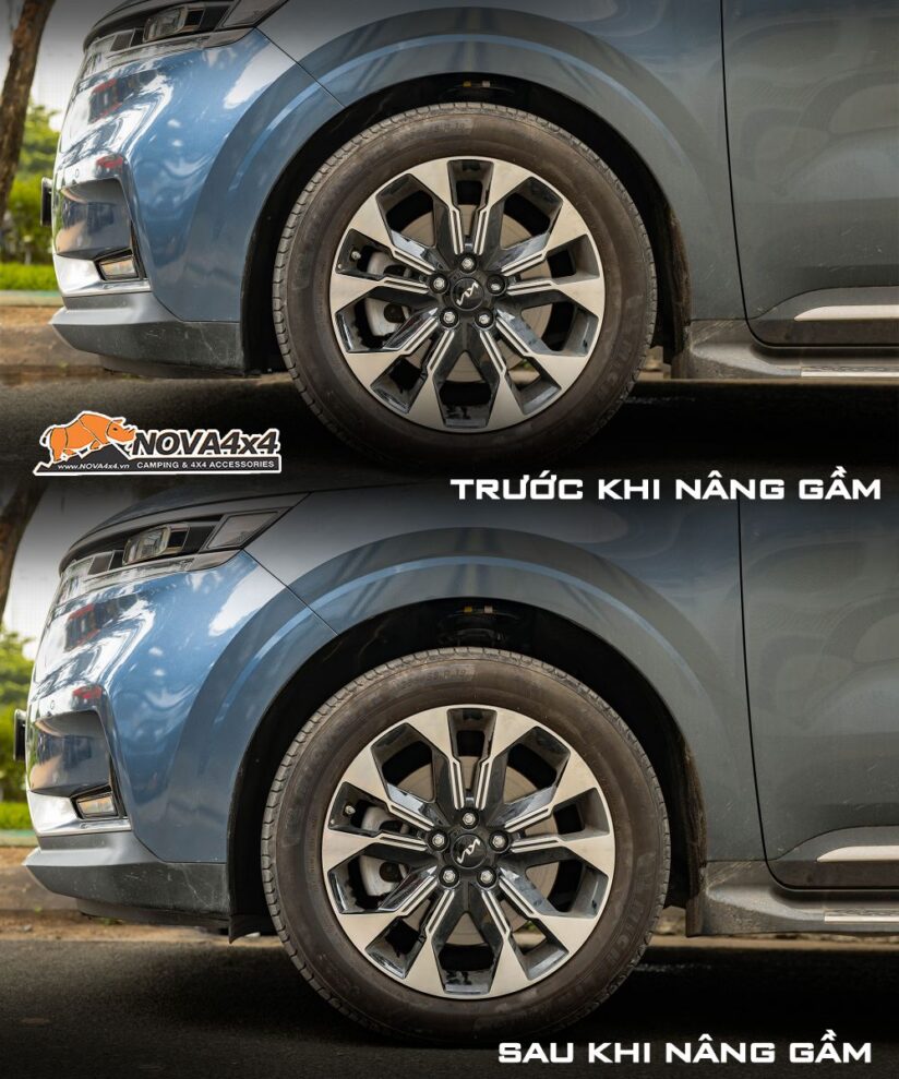 Giới thiệu SET giảm xóc nâng gầm cho dòng xe KIA Carnival