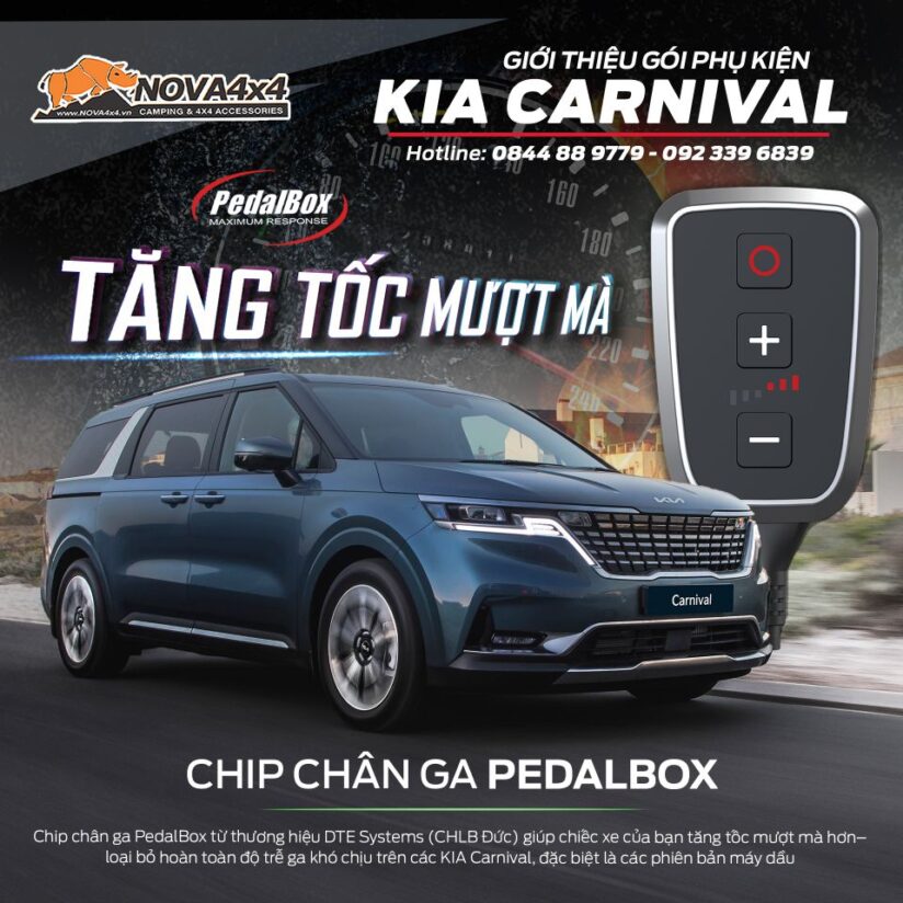 Tổng hợp đồ chơi và phụ kiện KIA Carnival 2023 tại Nova4x4