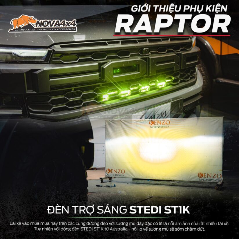 Ranger Raptor lắp đặt phụ kiện tiện ích: STEDI ST1K và nắp thùng
