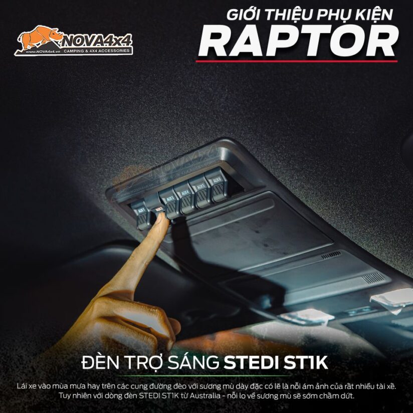 Ranger Raptor lắp đặt phụ kiện tiện ích: STEDI ST1K và nắp thùng
