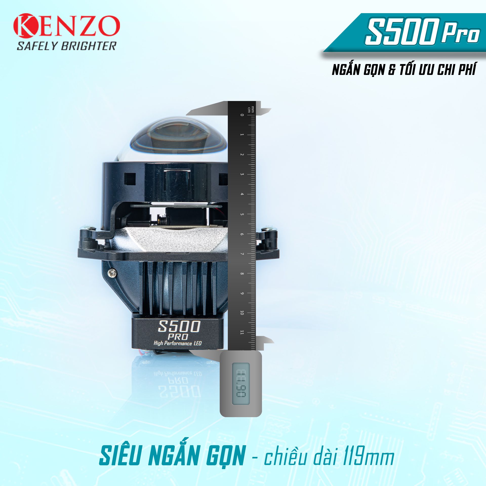Bi Led Kenzo S500 Pro | Ngắn gọn và tối ưu chi phí