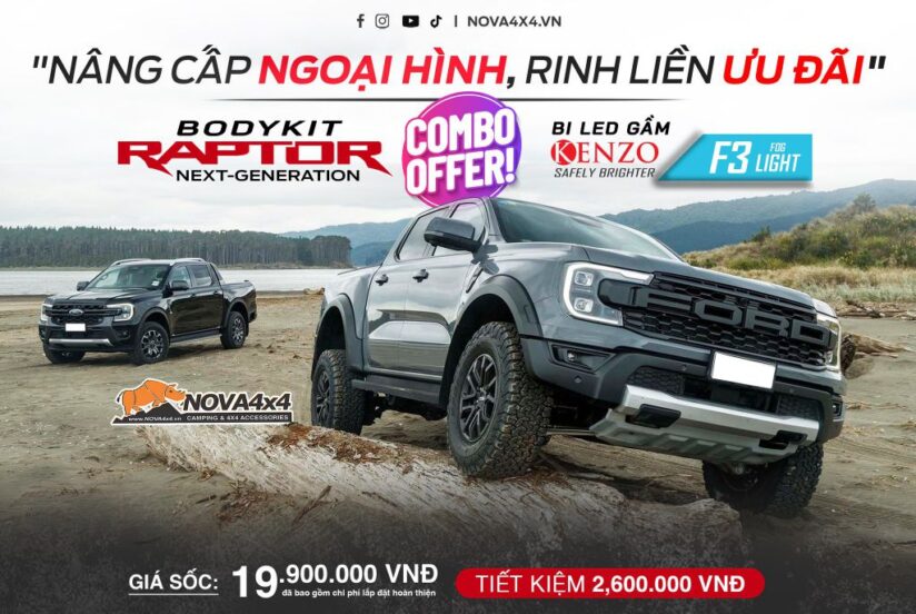 TIN HOT: NOVA4X4 TUNG COMBO ƯU ĐÃI BODYKIT RAPTOR