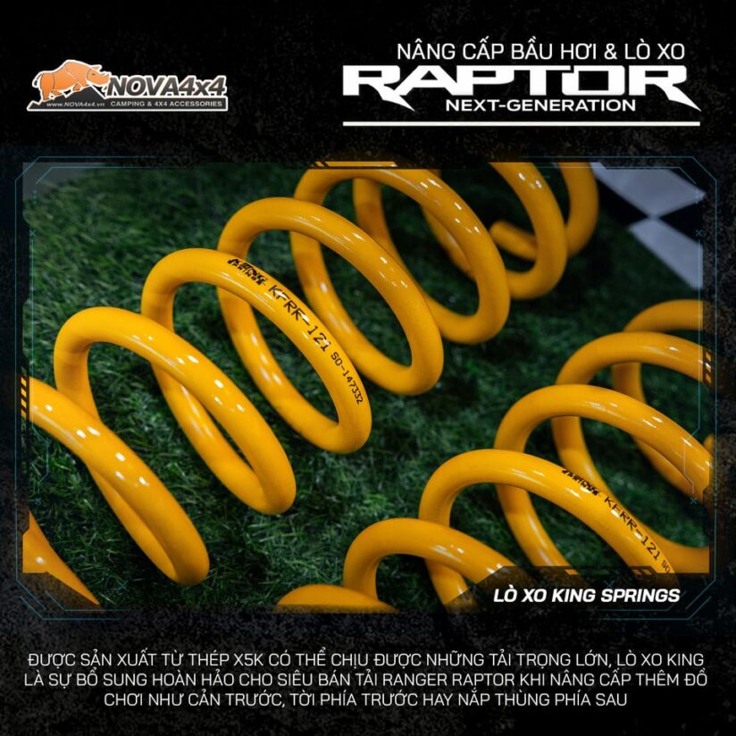 Cặp Lò xo King Springs Coils cho Ford Ranger Raptor Nextgen 2023 ON ...