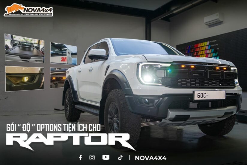 Gói độ option phụ kiện tiện ích cho Raptor Next-Gen 2024 - Nova4x4